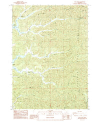 1985 Map of Trail Butte, Coos County, OR — High-Res | Pastmaps